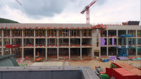 A new time-lapse film shows progress at the University of South Wales ...