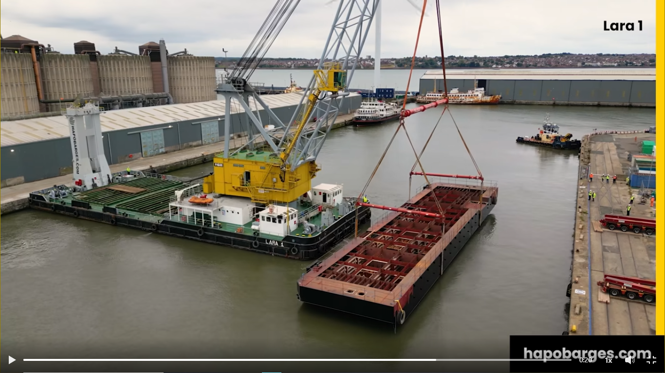 Pontoon Lift - Woodside ferry terminal project - Regenology