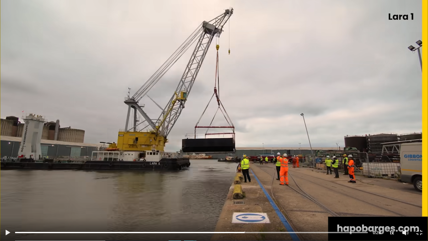 Pontoon Lift - Woodside ferry terminal project - Regenology